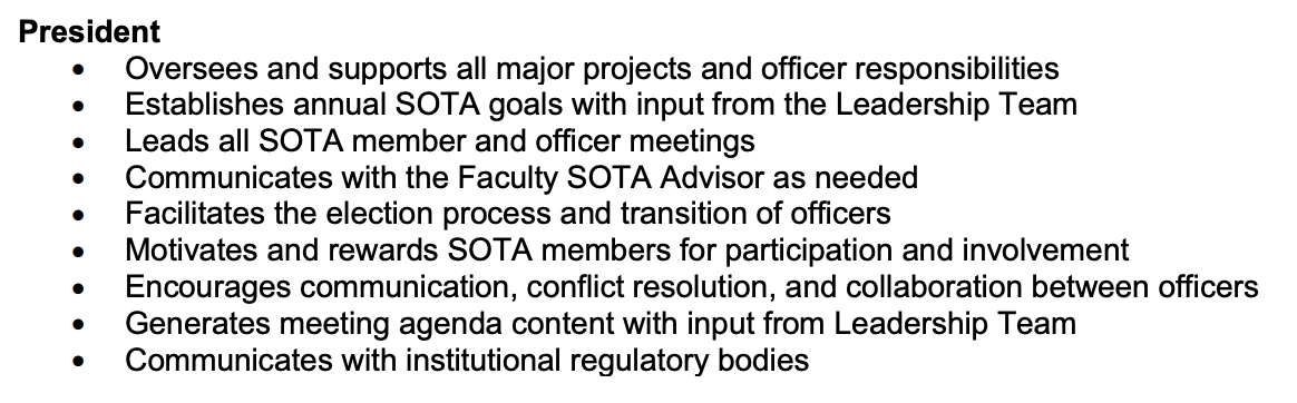 My Experience on SOTA Board – OT Caroline